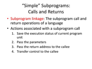 09 implementing+subprograms | PDF