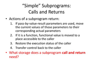 09 implementing+subprograms | PDF