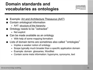 Advanced knowledge modelling | PDF