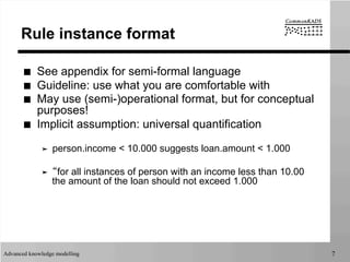 Advanced knowledge modelling | PDF