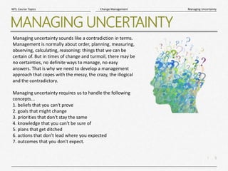 Managing Uncertainty | PPTX