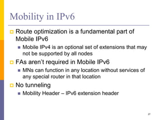 Mobile IP | PPTX | Computer Networking | Computing