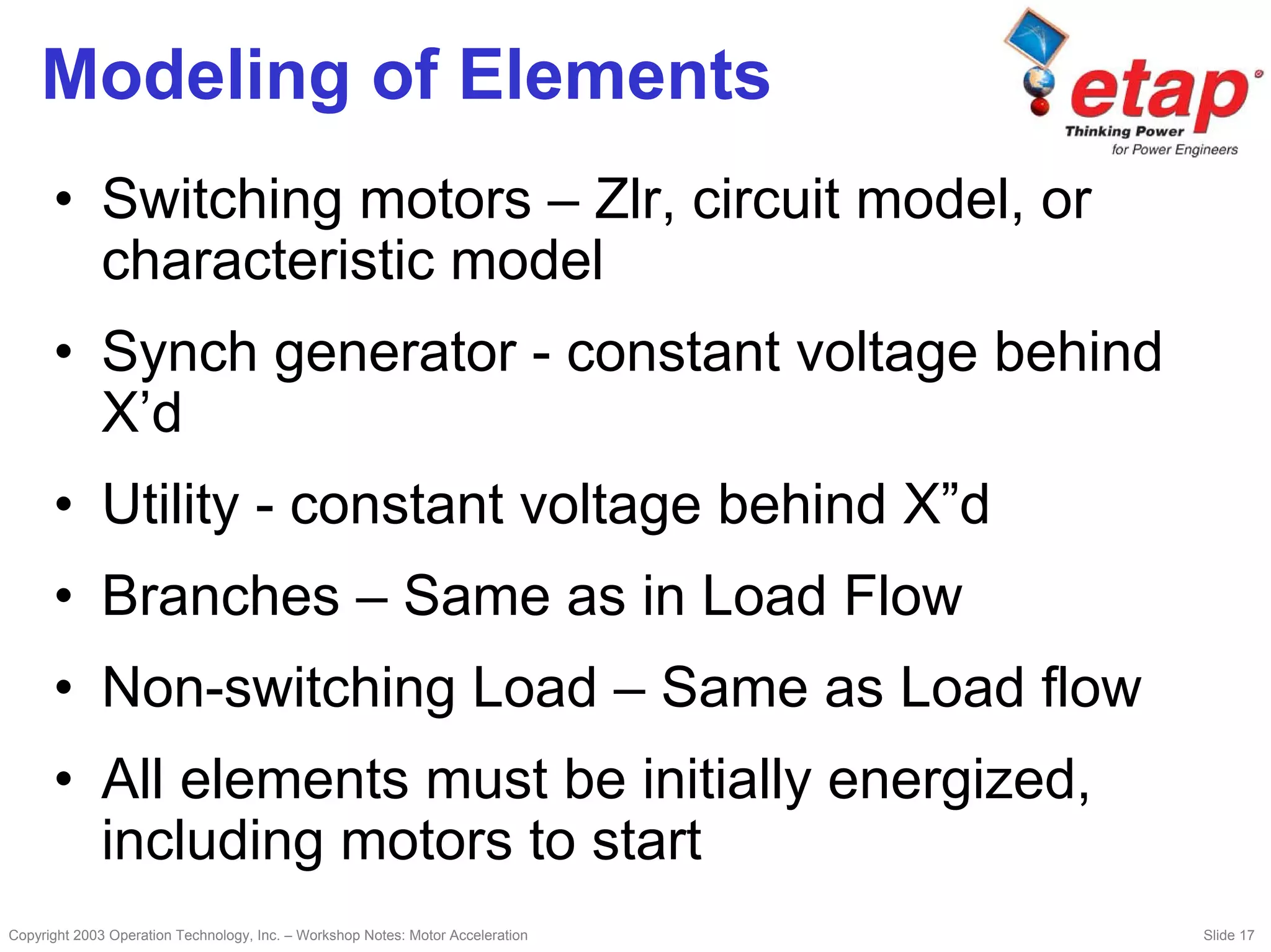 ETAP - 09 motor-acceleration | PDF