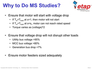 ETAP - 09 motor-acceleration | PDF