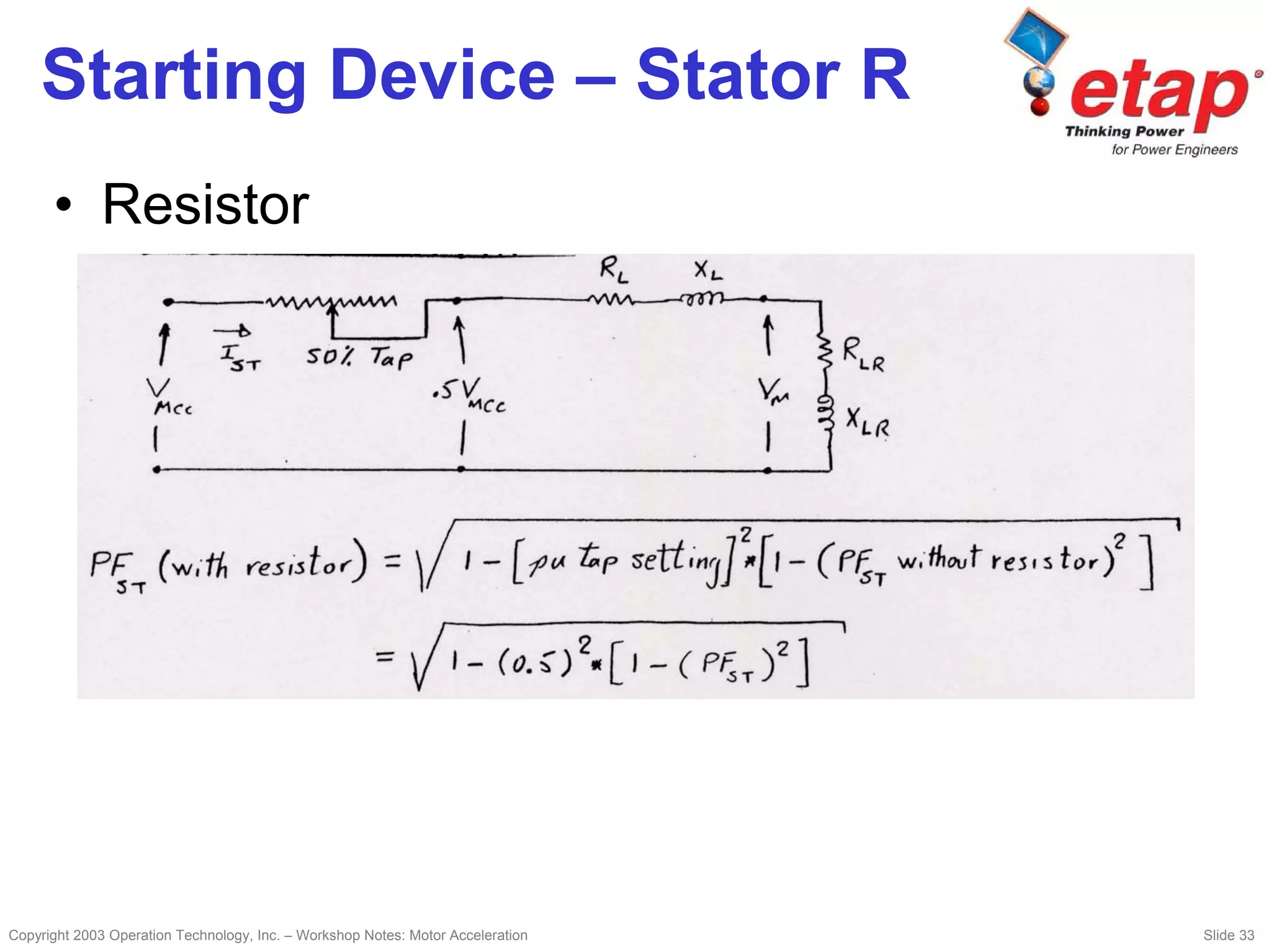 ETAP - 09 motor acceleration | PDF