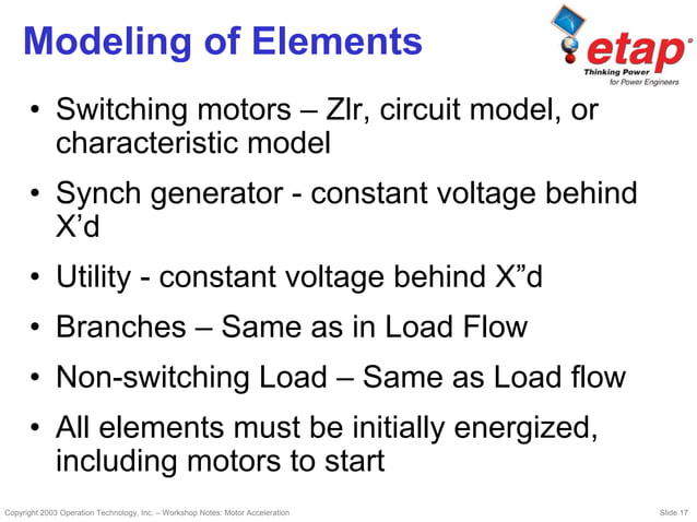 ETAP - 09 motor acceleration | PDF
