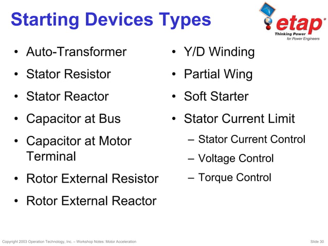 ETAP - 09 motor acceleration | PDF