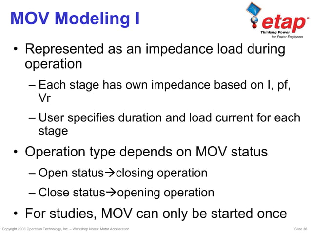 ETAP - 09 motor acceleration | PDF