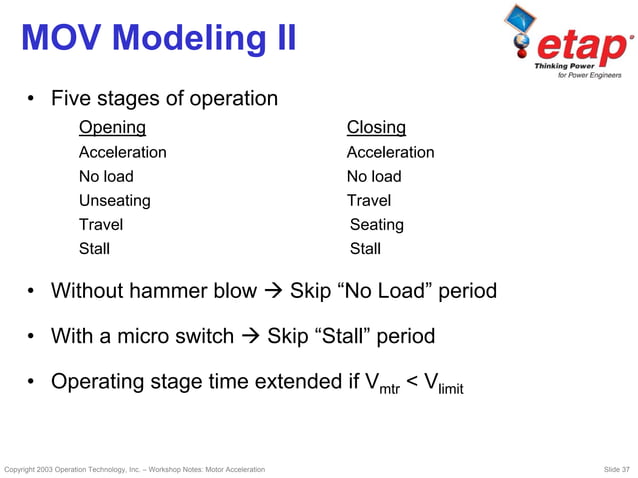 ETAP - 09 motor acceleration | PDF