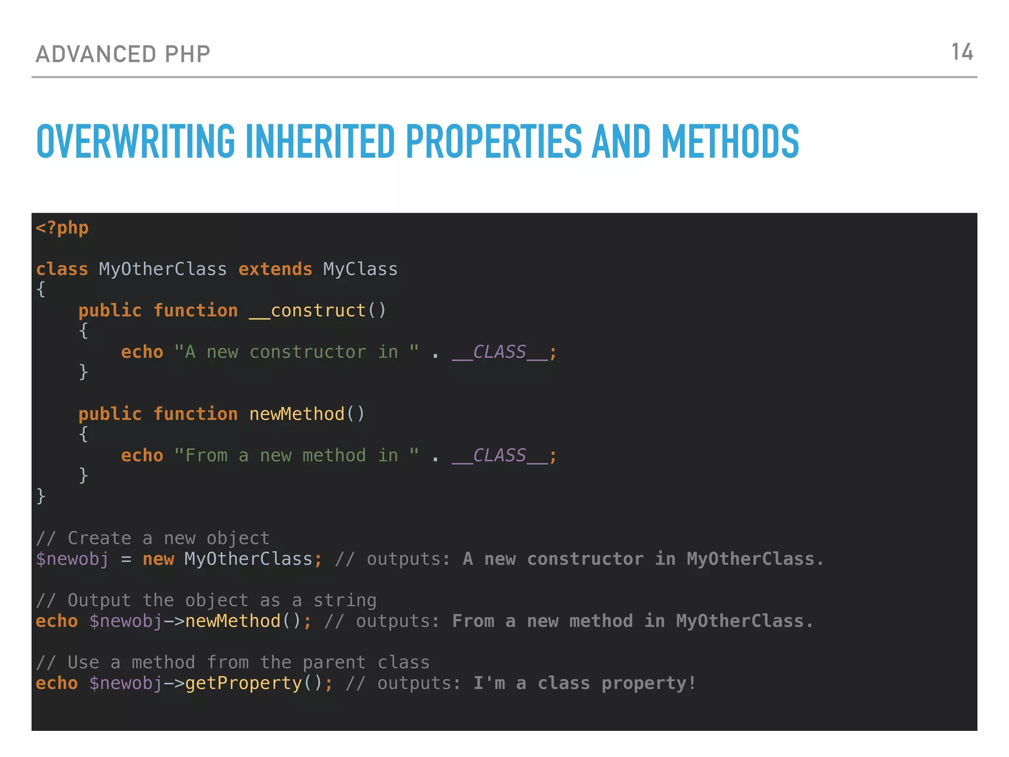 09 Object Oriented Programming In Php Burningkeyboards Ppt 5617