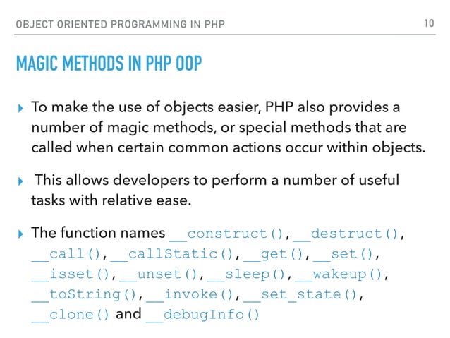 09 Object Oriented Programming in PHP #burningkeyboards | PDF ...
