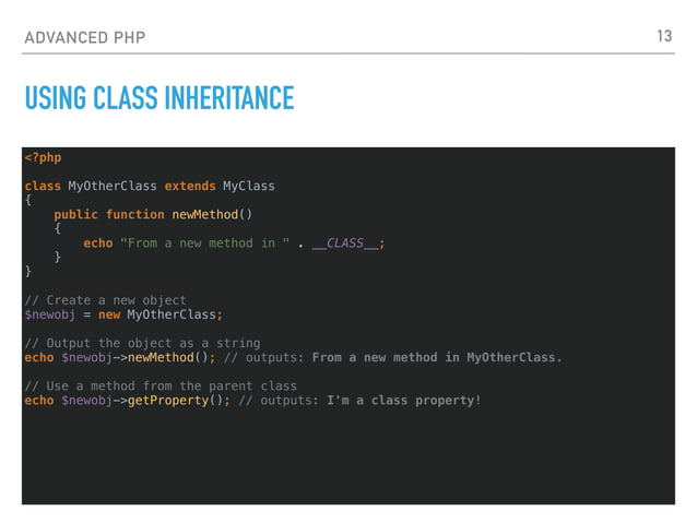 09 Object Oriented Programming in PHP #burningkeyboards | PPT