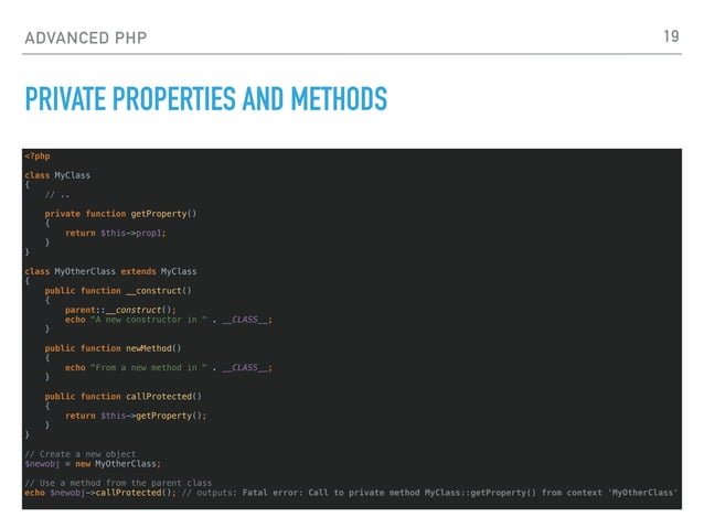 09 Object Oriented Programming in PHP #burningkeyboards | PDF | Programming Languages | Computing