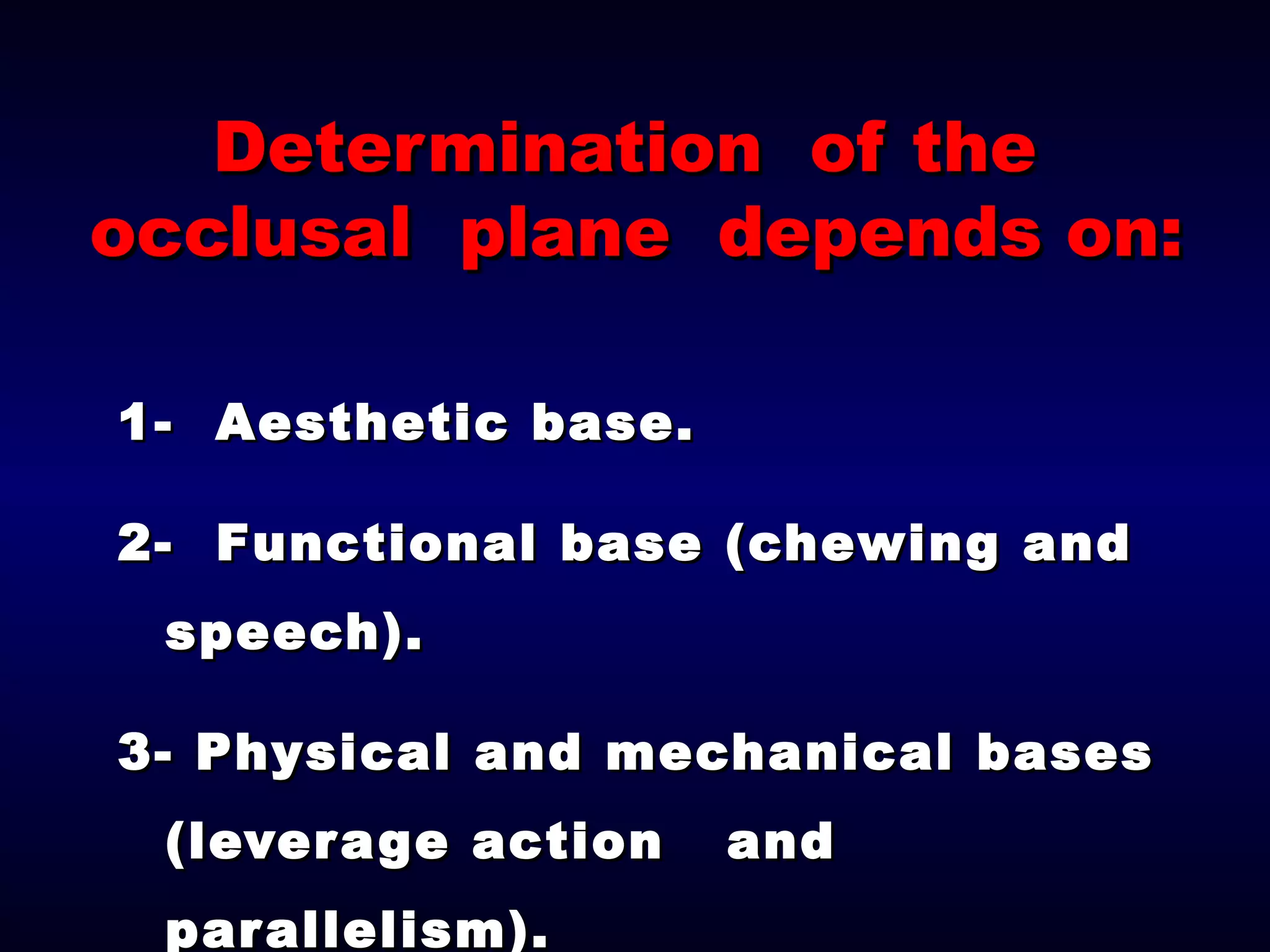 8- Occlusal Relationships for Removable Partial Dentures | PPT