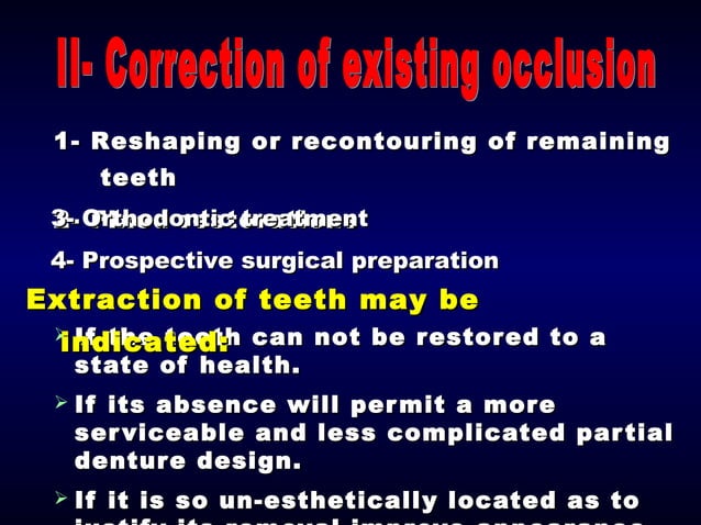 8- Occlusal Relationships for Removable Partial Dentures | PPT | Dental ...
