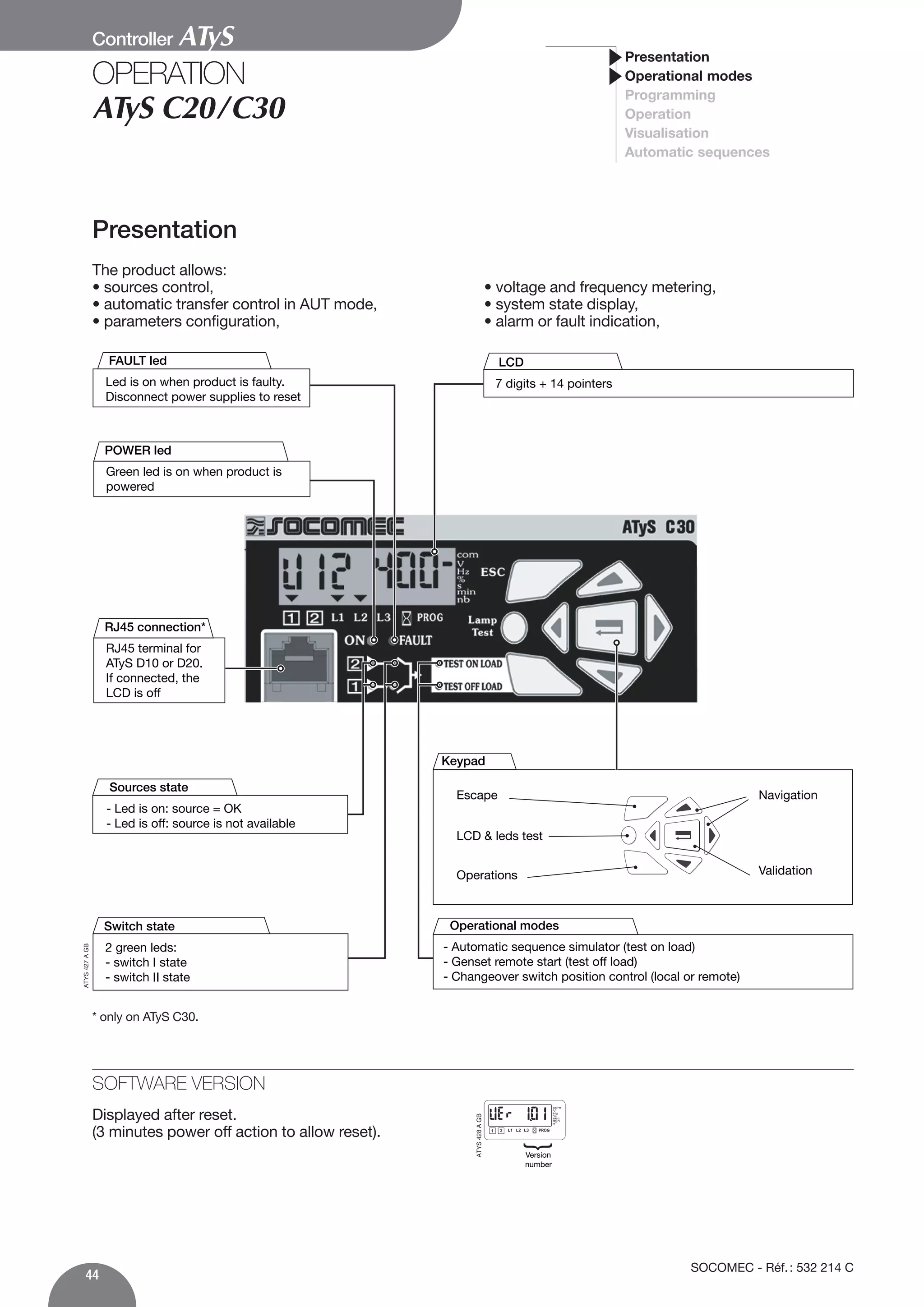 09. operating instruction c20 c30 | PDF