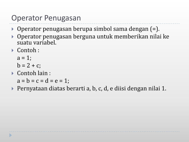 09 operator dan ungkapan part 1 | PPT
