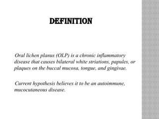 09-ORAL LICHEN PLANUS.pptx fir students . | PPTX