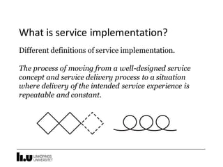 Views on Implementation and How they Could Be Used in Service Design ...