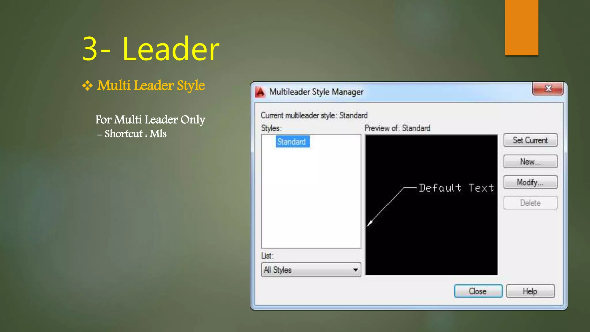 Intro to AutoCAD 2016 2D | 09 - panels (annotation) | PPT