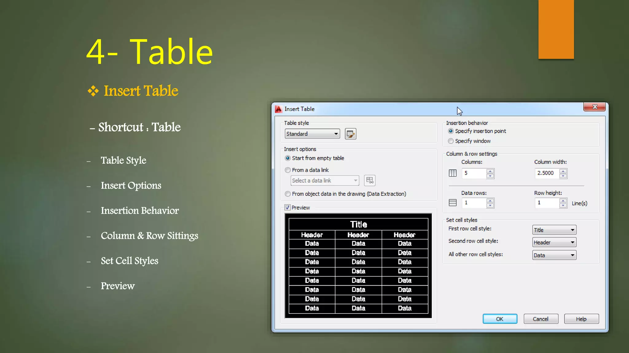 Intro to AutoCAD 2016 2D | 09 - panels (annotation) | PPT