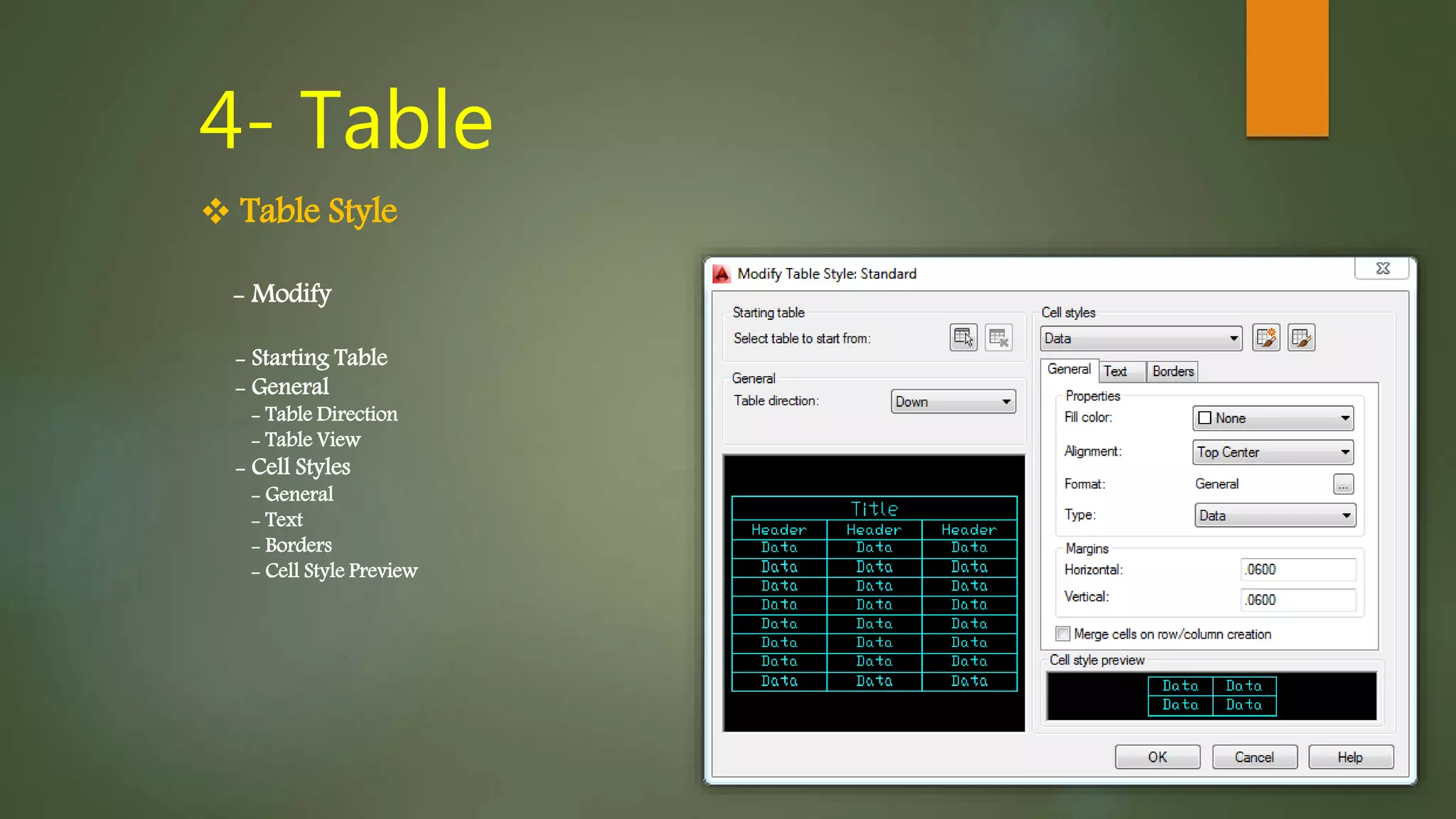 Intro to AutoCAD 2016 2D | 09 - panels (annotation) | PPTX | Strategy ...