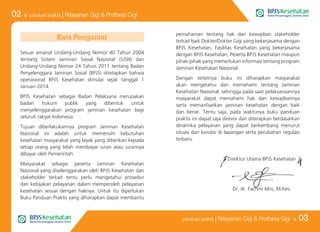 Buku Panduan Praktis BPJS Kesehatan - Pelayanan Gigi & Prothesa Gigi | PDF