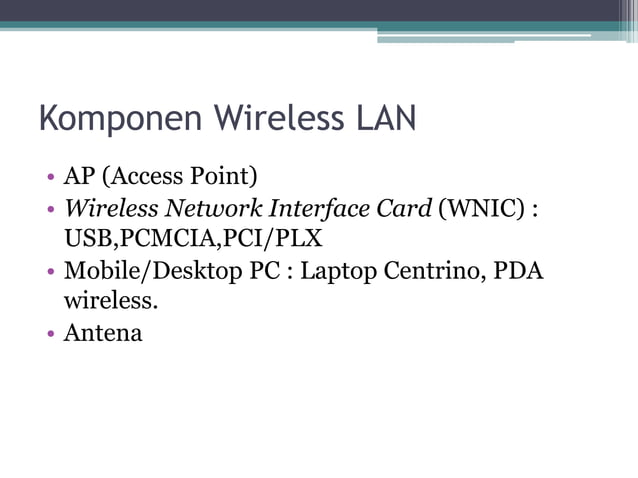 Pengantar jaringan wireless | PPT