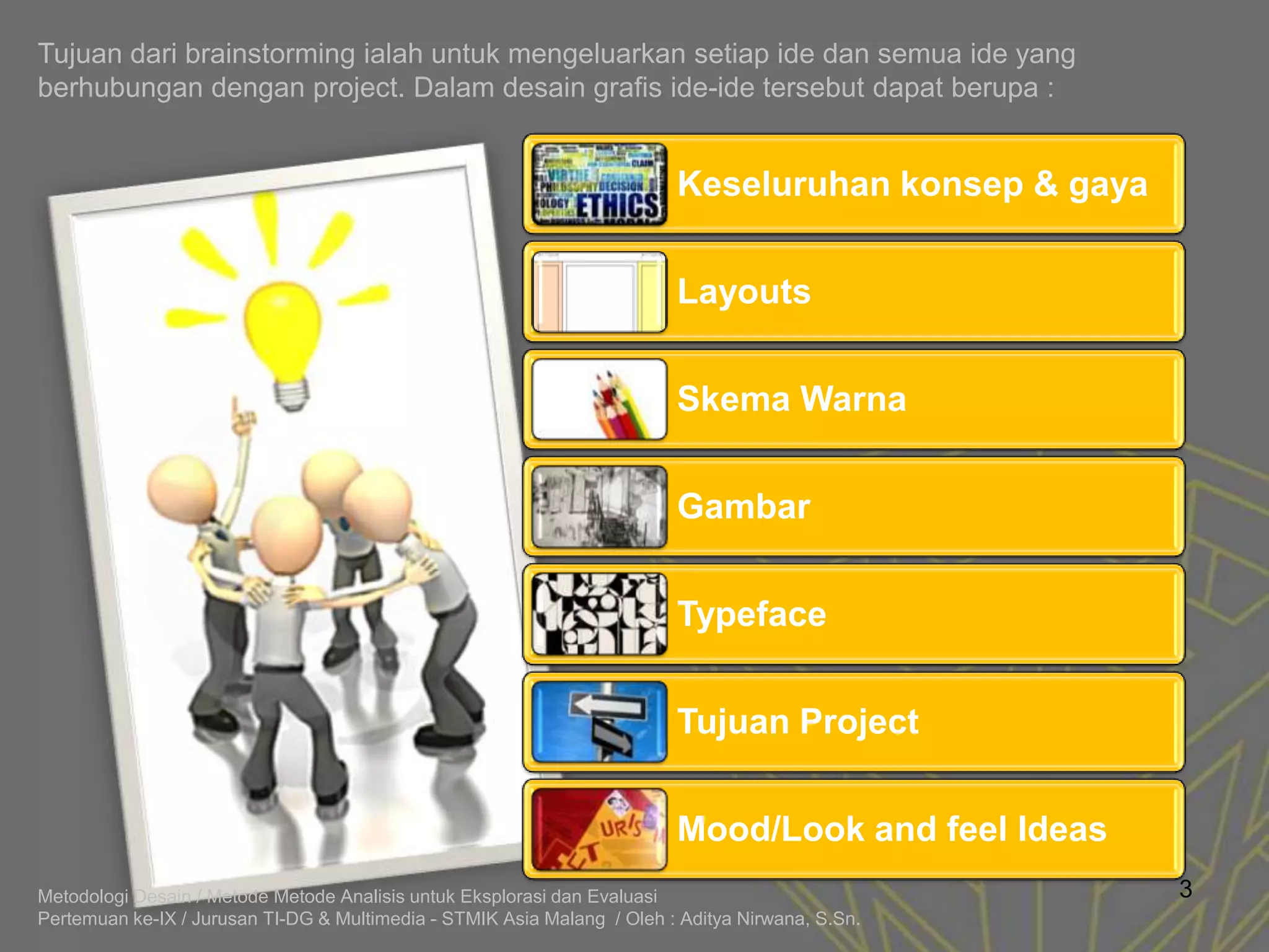 09. Metodologi Desain, Metode Analisa Untuk Eksplorasi dan Evaluasi ...