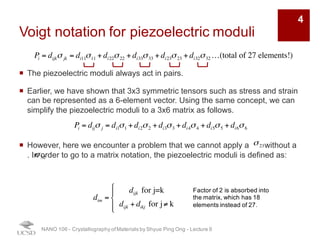 UCSD NANO106 - 09 - Piezoelectricity and Elasticity | PDF