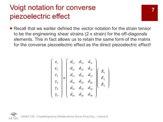 UCSD NANO106 - 09 - Piezoelectricity and Elasticity | PDF