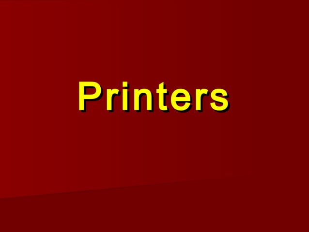09 printers | PPT