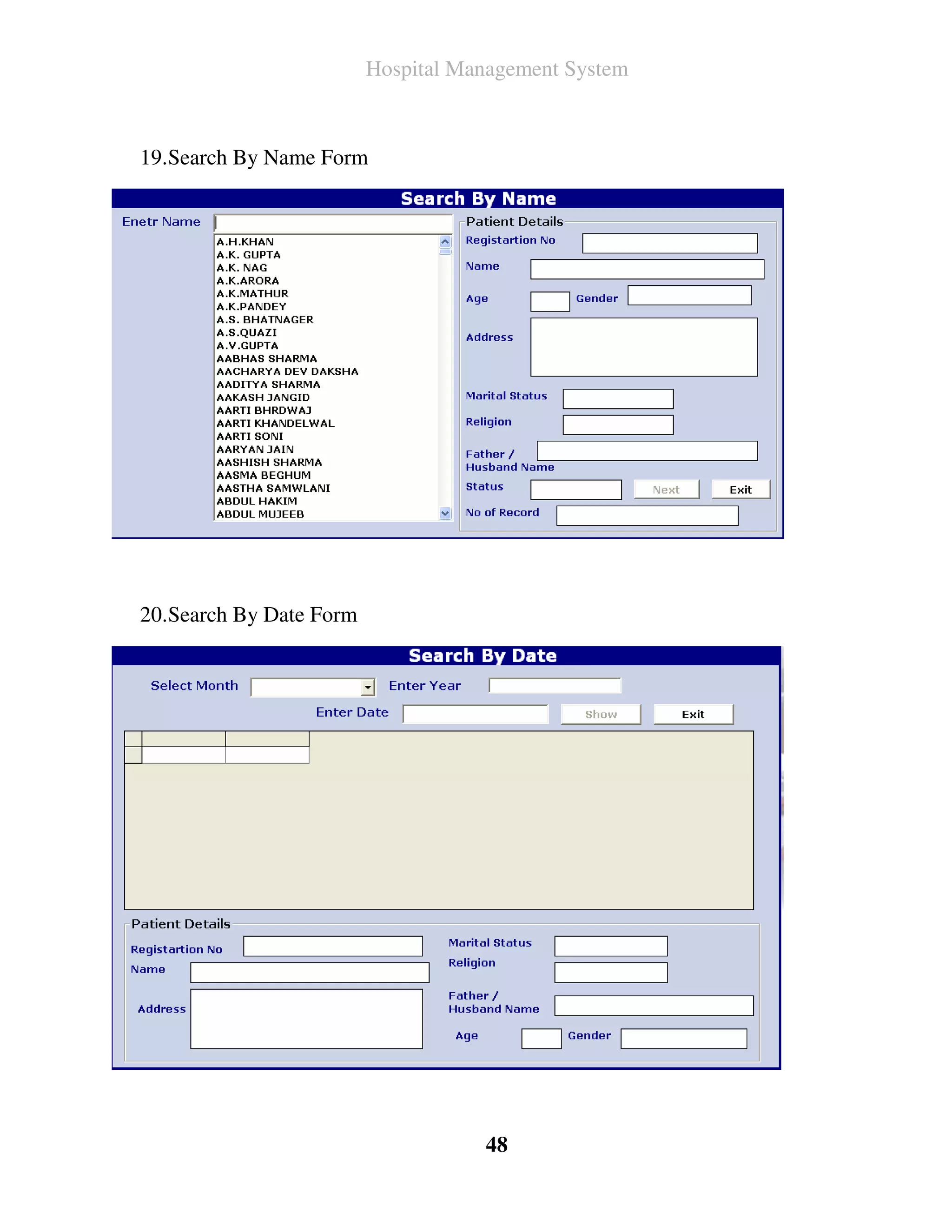 09.project hospital management system | PDF