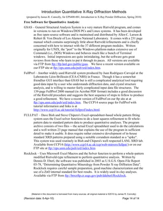 Introduction Quantitative X-Ray Diffraction Methods | PDF