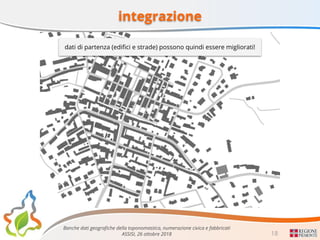 Toponomastica, numerazione civica e fabbricati nel Data Base ...