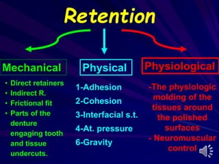 Direct Retainers of RPDs | PPT