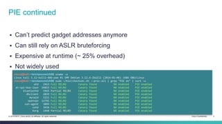 09 - ROP countermeasures, can we fix this? | PPTX