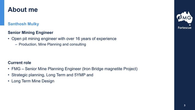9. Santhosh Mulky, Fortescue Metals - A Powerful Tool to Unlock ...