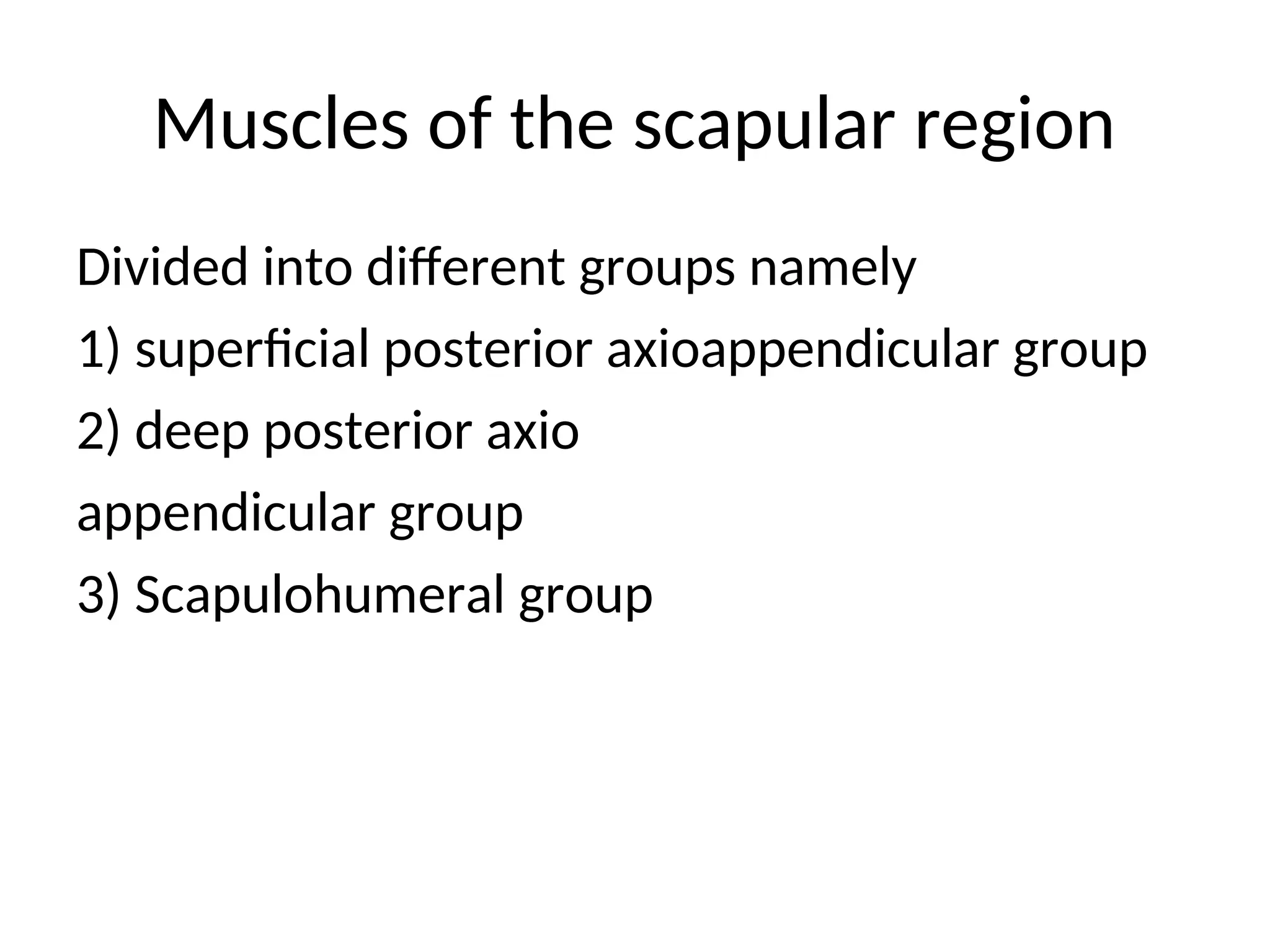 09 - SCAPULAR REGION anatomy. Detailed anatomy | PPT