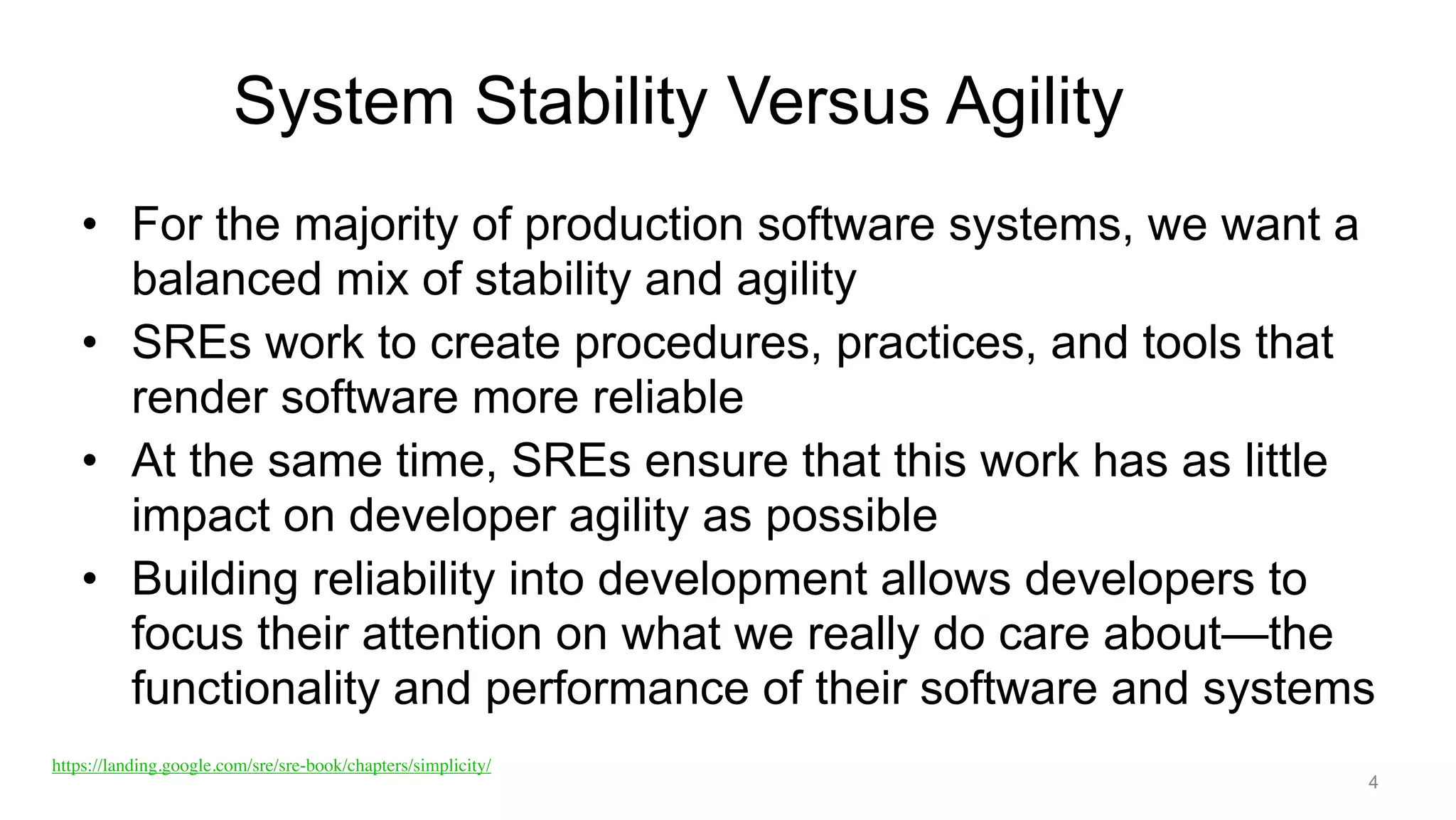 SRE Demystified - 09 - Simplicity | PDF