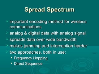 spread spectrum | PPT | Digital Audio | Computer Software and Applications