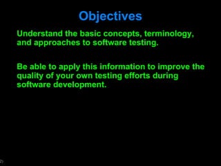 A beginners guide to testing | PPT | Web Development | Internet