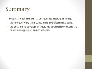 CPP09 - Testing | PPT