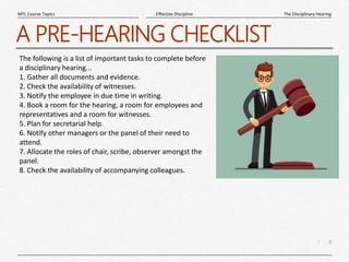 The Disciplinary Hearing | PPTX