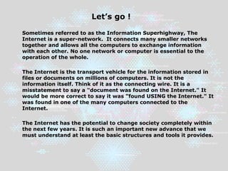 09 The Information Super Highway Lesson | PPT