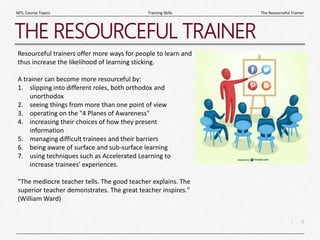 The Resourceful Trainer | PPT