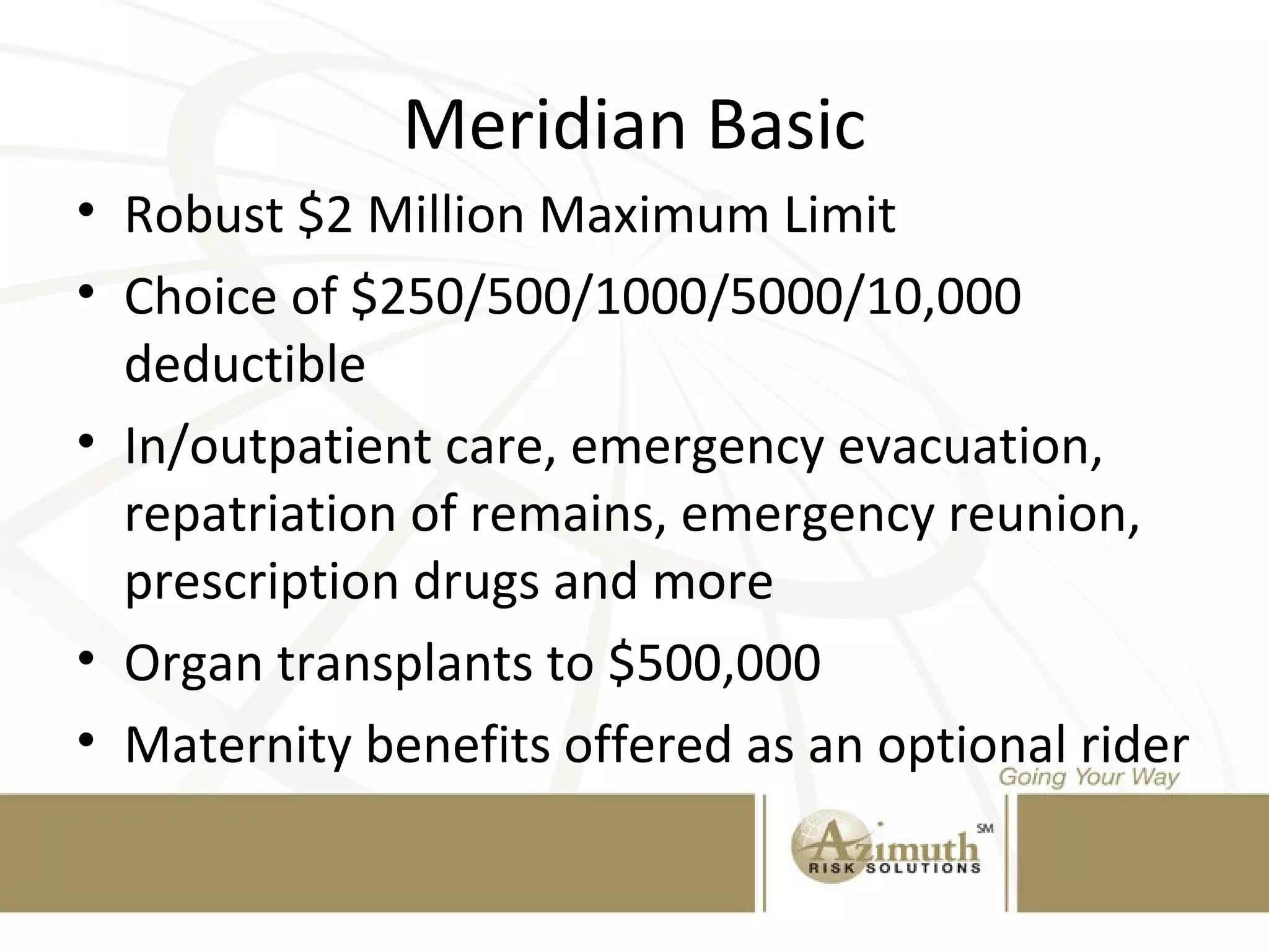 The Meridian Series | PPT