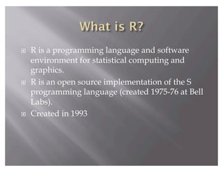 R Data Analysis Software | PPT