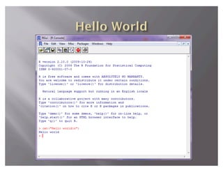 R Data Analysis Software | PPT
