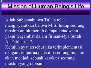 09 visi-misi-hidup-seorang-muslim | PPT